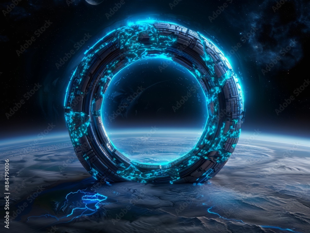 Extraterrestrial inventions with advanced technology The mark in space ...