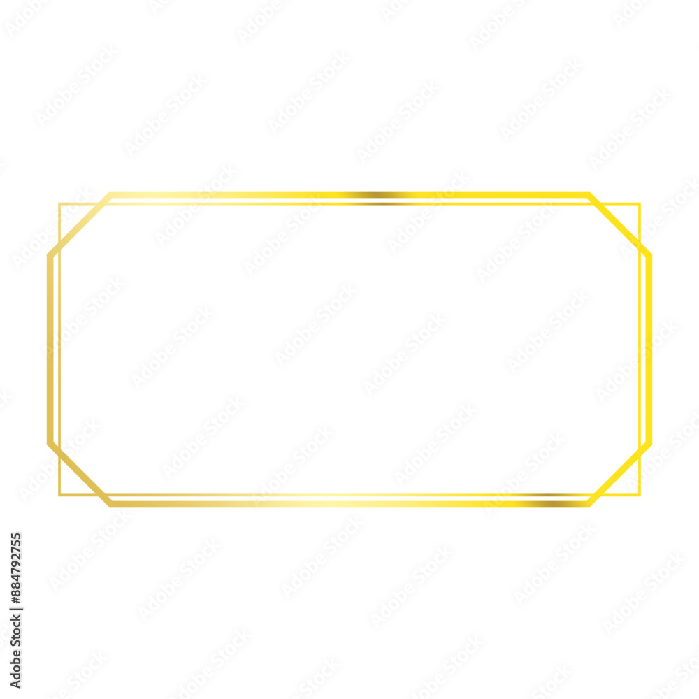 gold border frame .eps Stock Vector | Adobe Stock