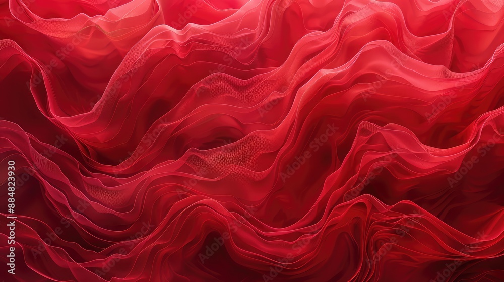 abstract red background with some smooth lines in it and some curves ...