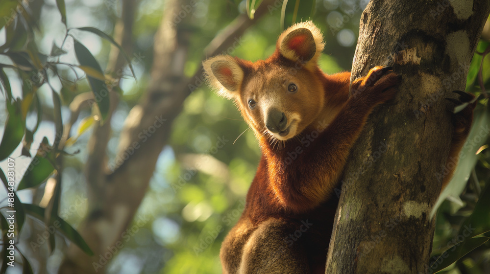 Tree Kangaroo Tree-dwelling marsupial found in New Guinea, northeastern ...