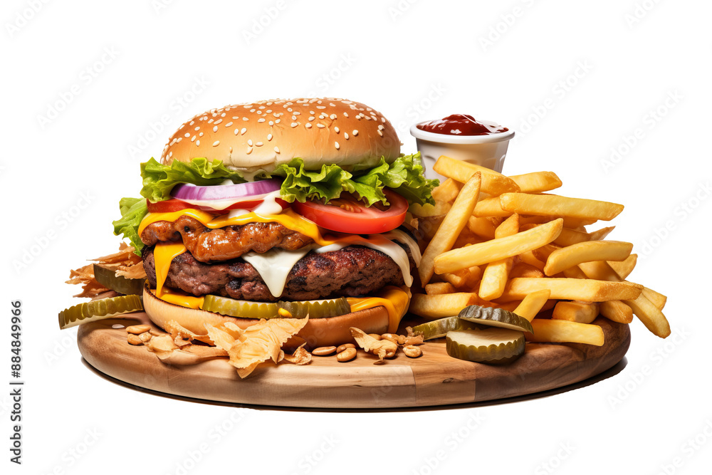 High-quality fast food PNG with transparent background featuring ...