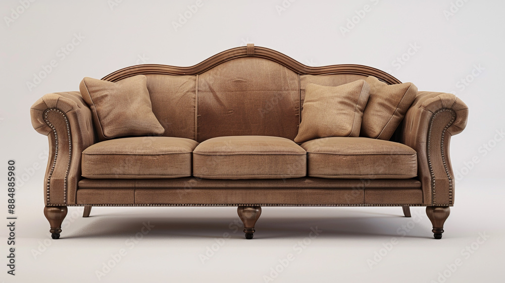 Realistic sofa 3d modeling file realistic interior furniture on white ...