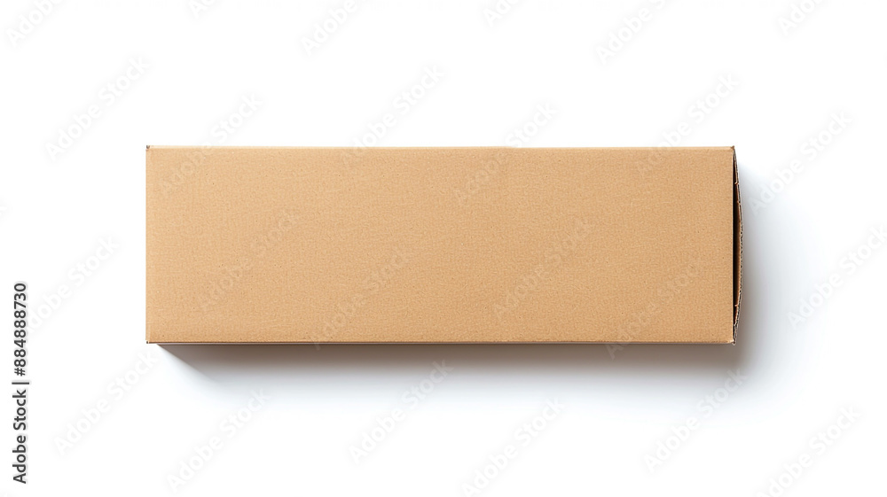 Cardboard box isolated over white background. cardboard box, isolated ...