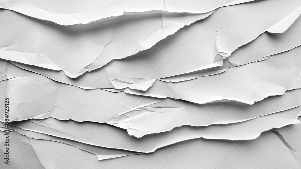 White background and wallpaper by crumpled paper texture and free space ...