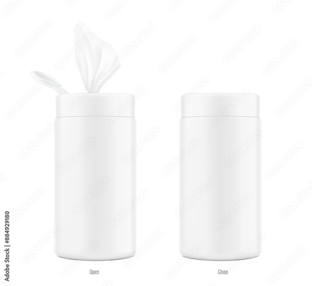 Poster Wet wipes canister open and closed mockups – Wall Art | UkPosters