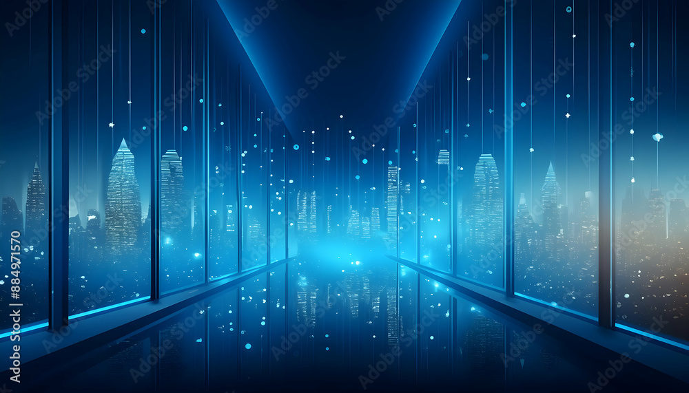 metropolis with towering skyscraper digital artwork depicting a ...