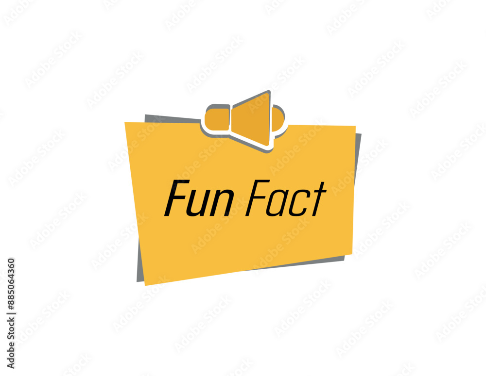 fun fact text information sign Stock Vector | Adobe Stock