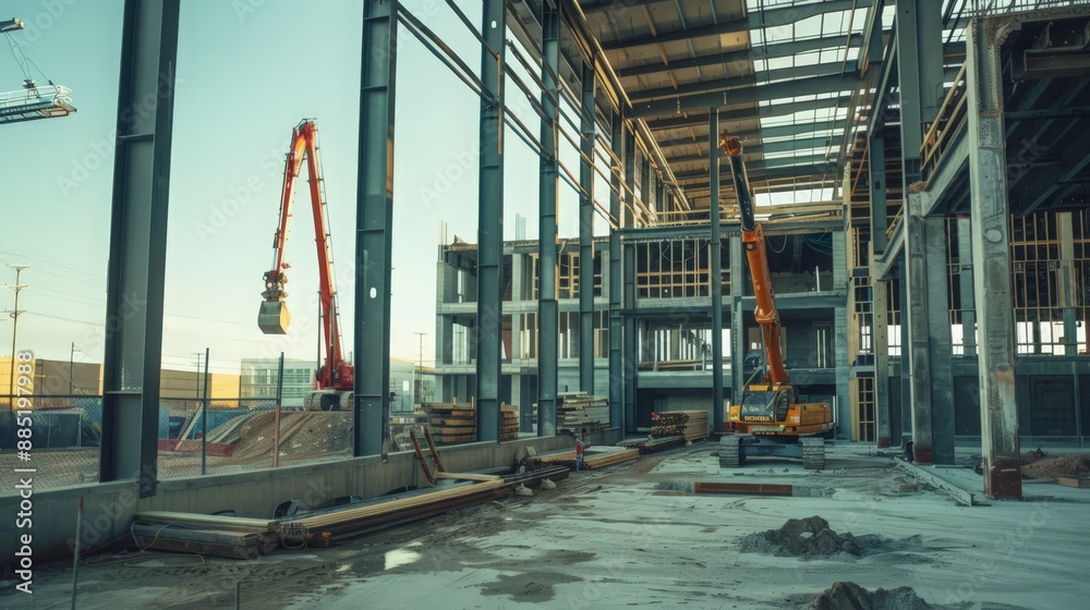 Document the use of robotic arms in the precise placement of structural ...