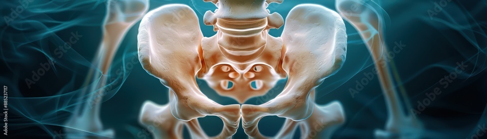 Detailed 3D Scan of the Human Pelvis Anatomy, Bones, and Medical ...