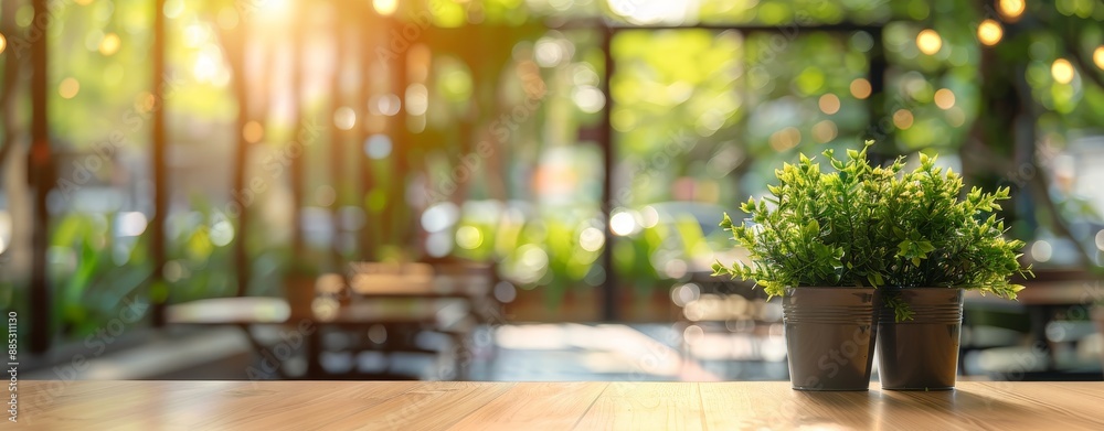 With a blurred background of collaborative workspaces, ergonomic chairs ...