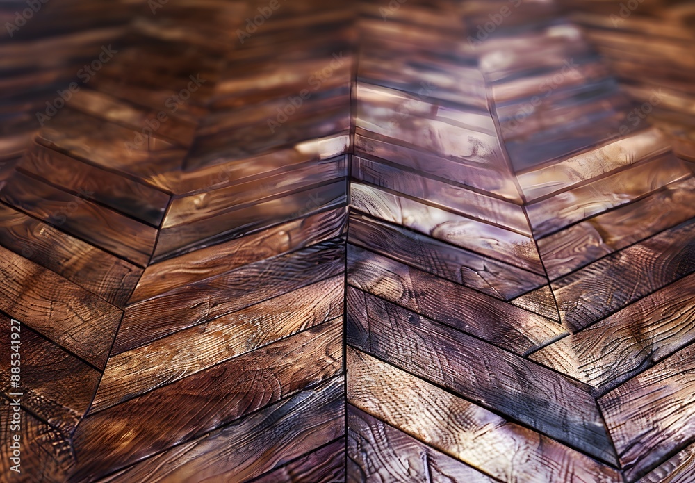 3d rendering of parquet floor with wood texture. Realistic background ...