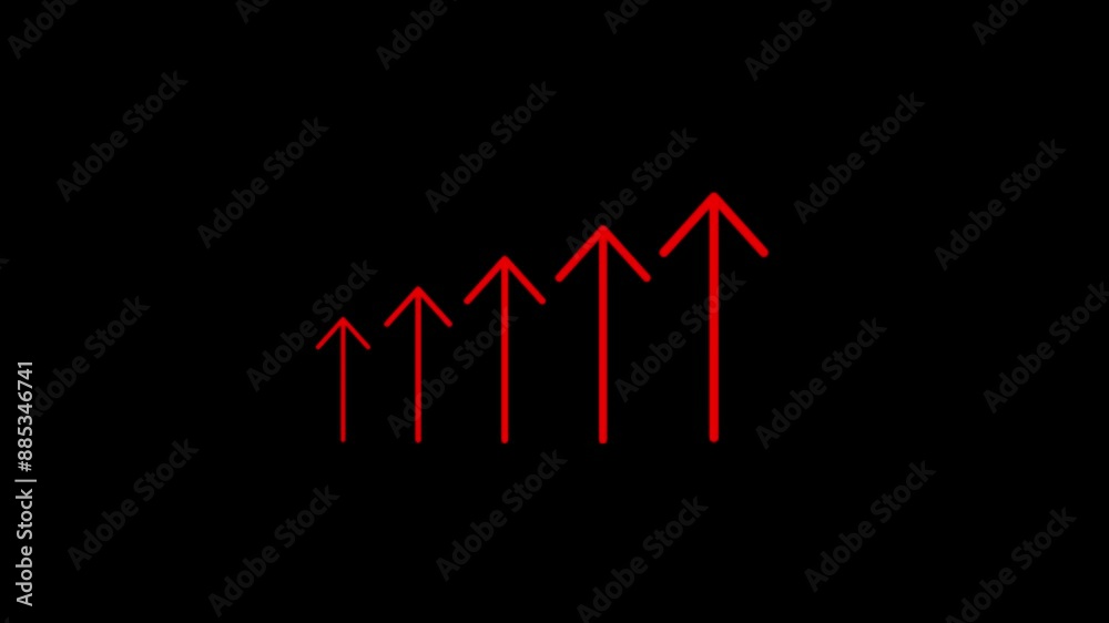 Infographic growth 2D object animation. Increase sales in business flat ... Infographic growth 2D object animation. Increase sales in business flat ...