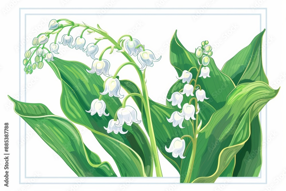 Children's book style whimsical Illustration with flat pastel colors ...