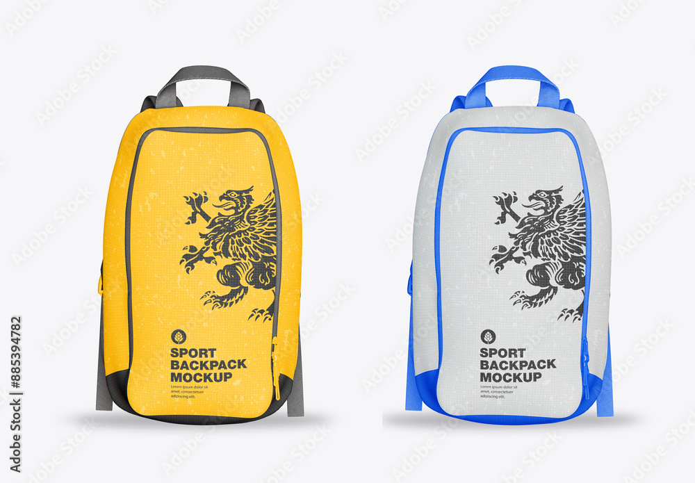 Sport Backpack Mockup Stock Template | Adobe Stock