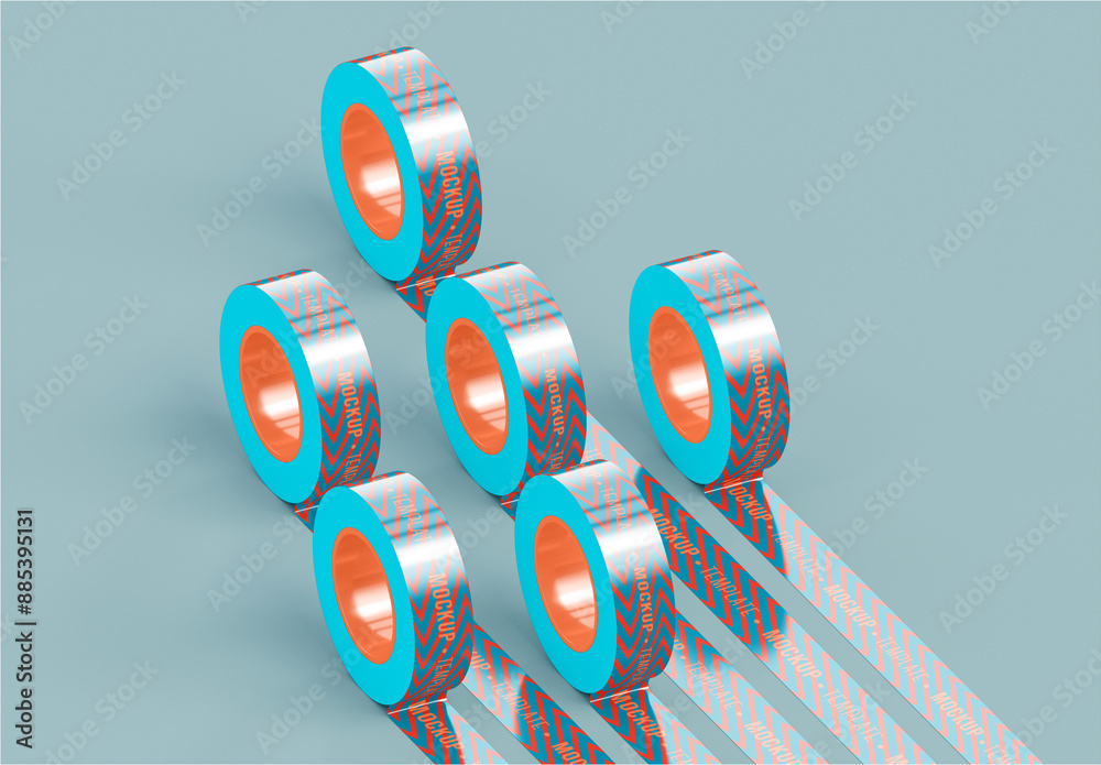 Paper Duct Tape Mockup Stock Template | Adobe Stock