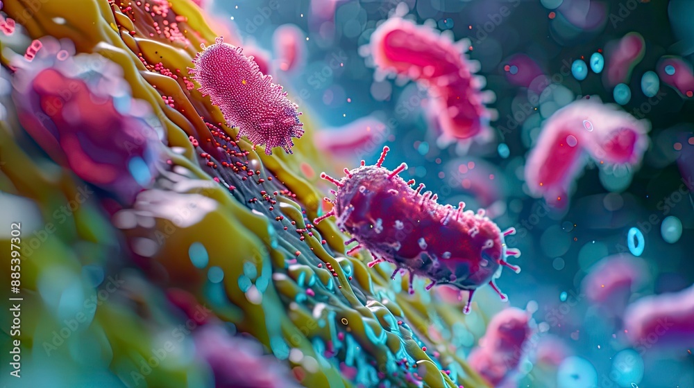 Microscopic view of bacteria forming endospores, highlighting their ...