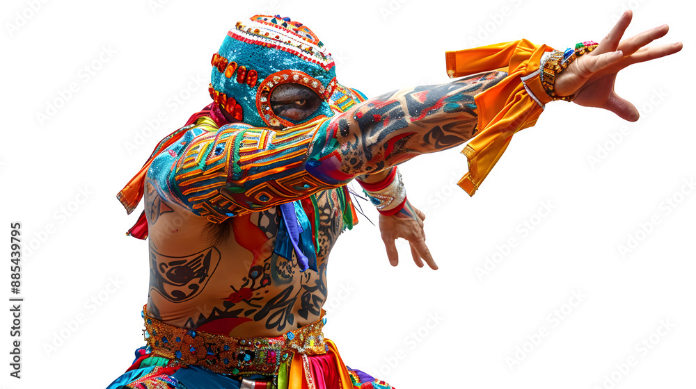 Lucha libre wrestler for Hispanic Heritage Month, traditional Mexican ...