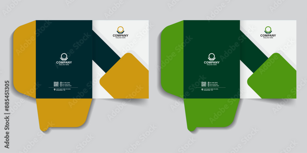 Office folder, office document, file folder design template modern and ...