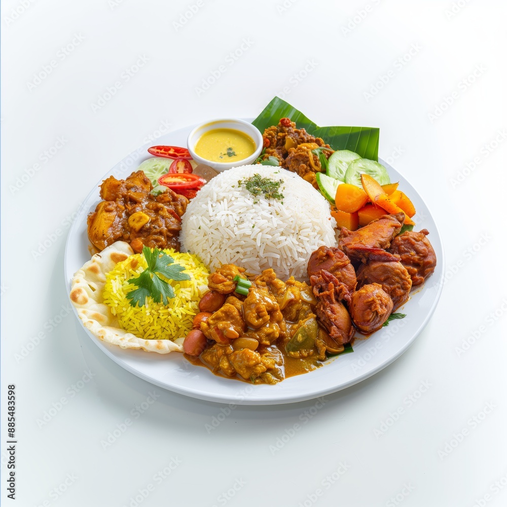 Nasi Kandar is a typical northern meal that consists of steamed rice ...