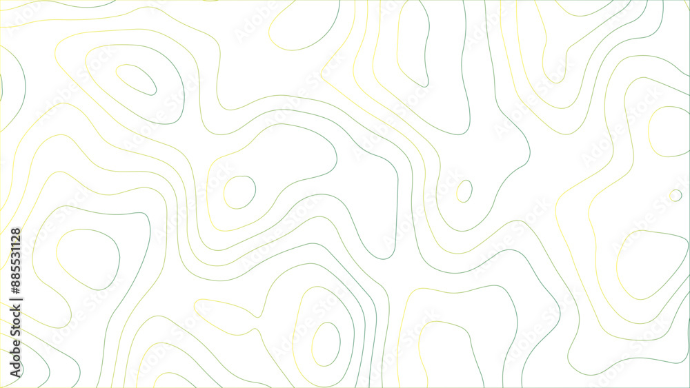 Topographic gradient line map. Abstract circle lines background ...