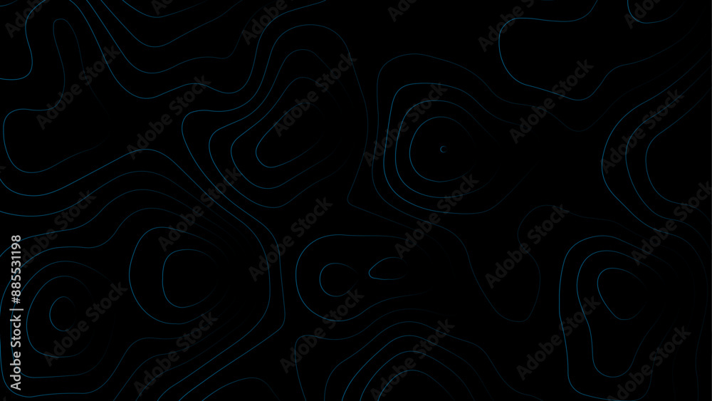 Topographic gradient line map. Abstract circle lines background ...