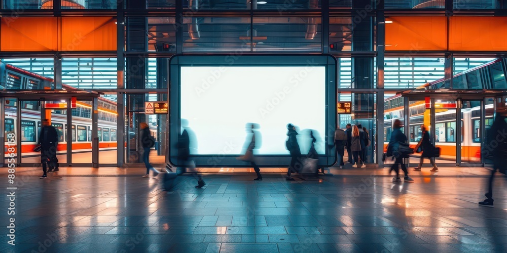 As the buses come and go, the electronic departure boards light up the ...