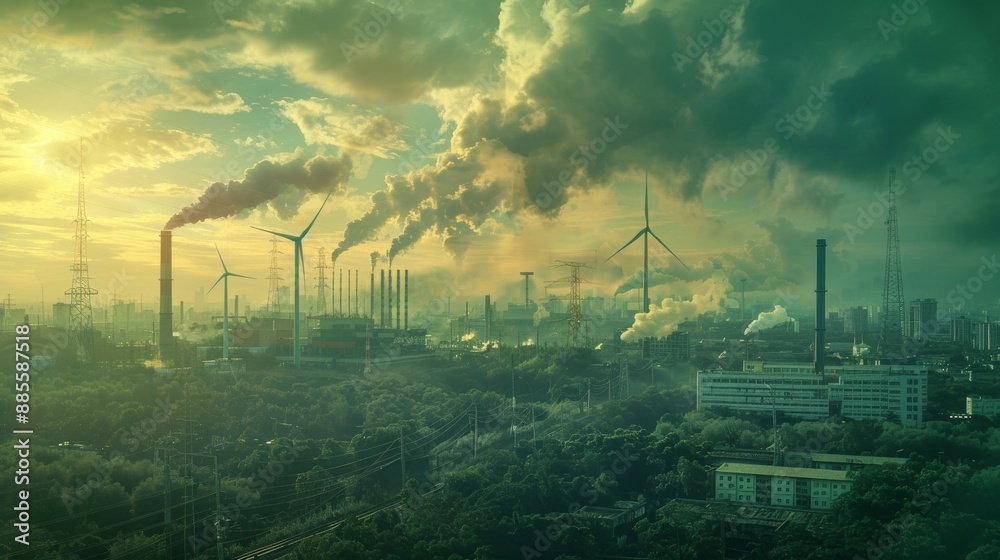 Harness green energy for a pollution-free environment. Wind energy ...