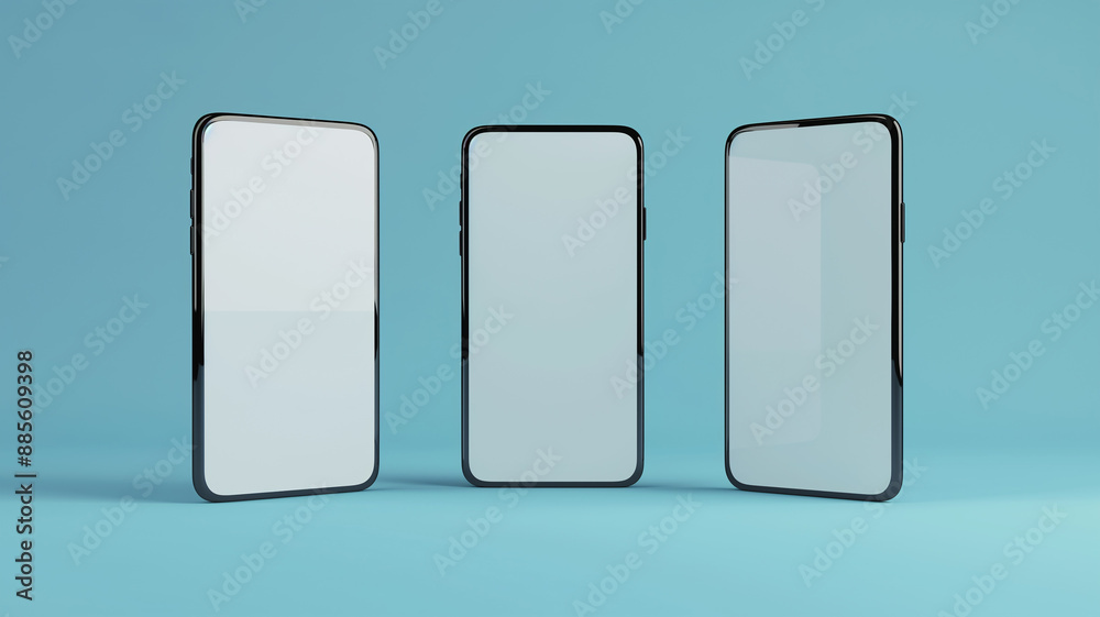 Editable blank phone screen, app background template, copy paste area ...