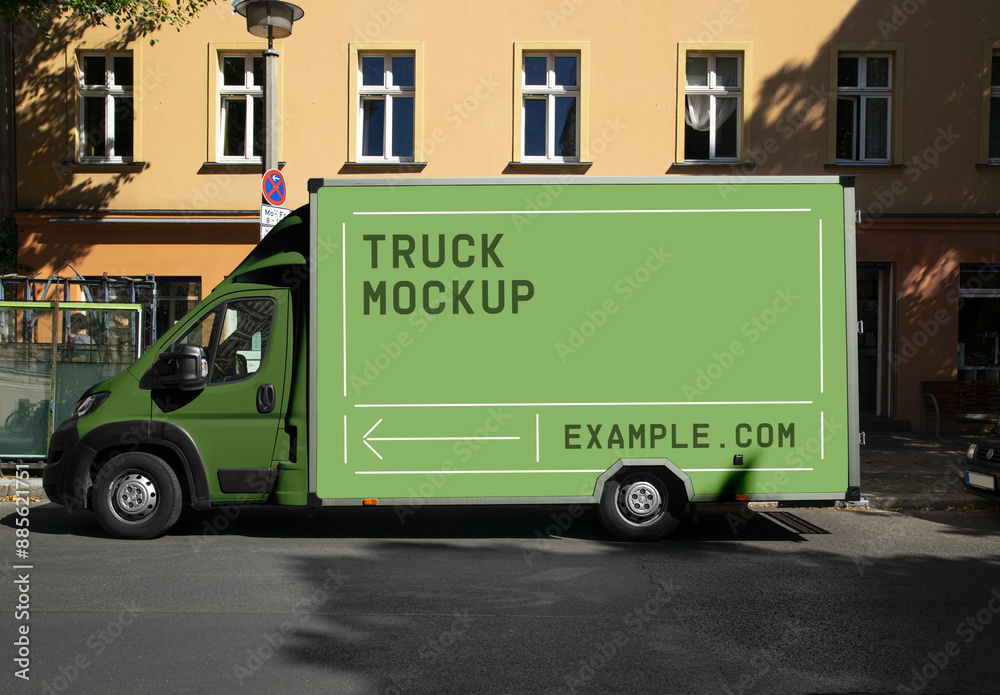 Box Truck Mockup Stock Template | Adobe Stock