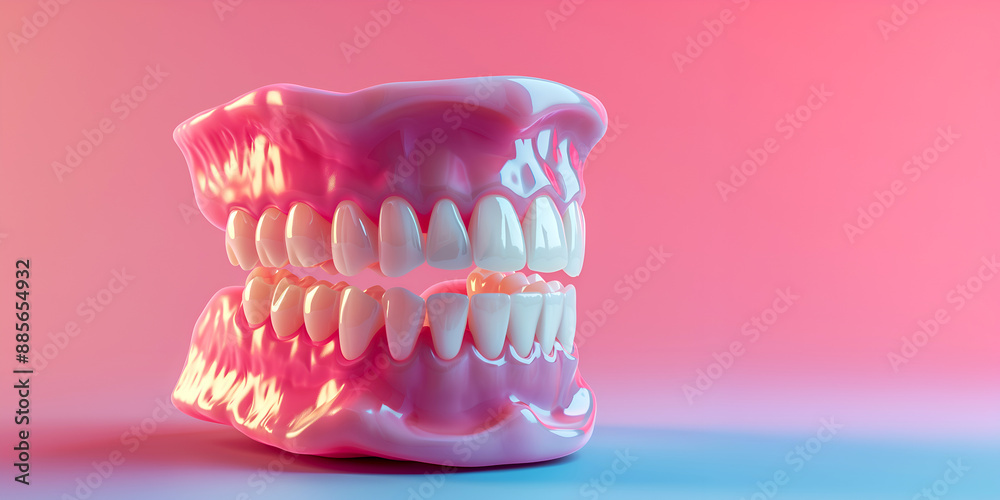 Detailed 3D model of human teeth for dental study and medical ...