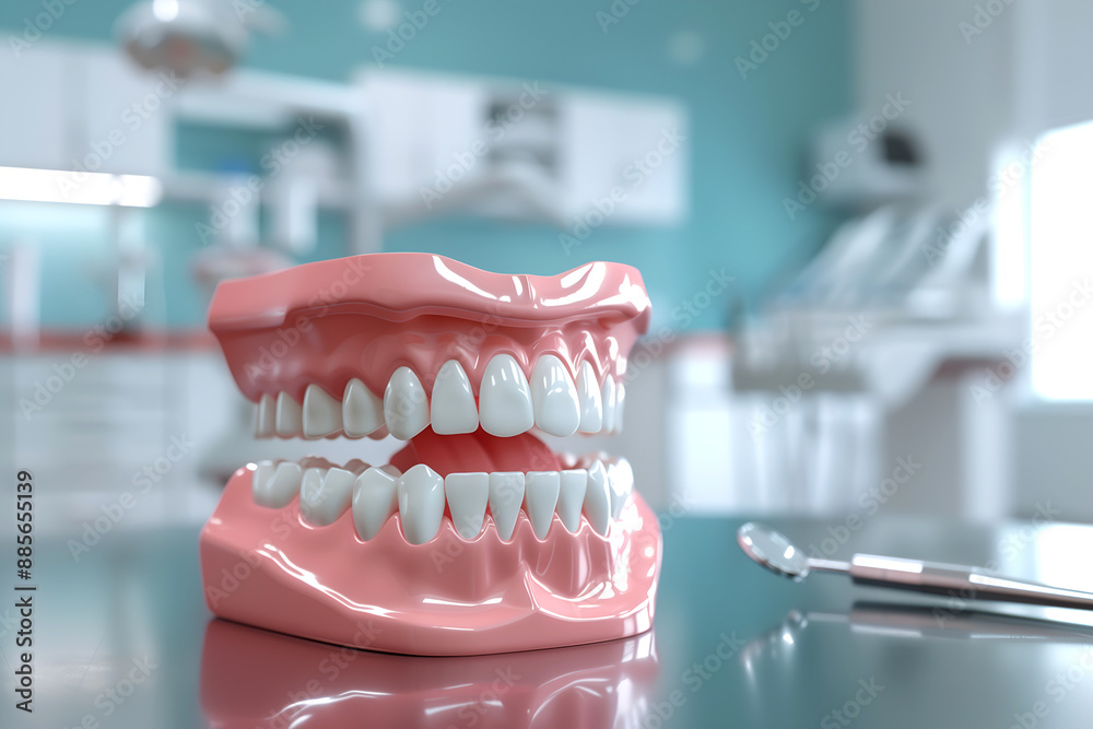 Detailed dental model with gums, perfect for dental education and ...