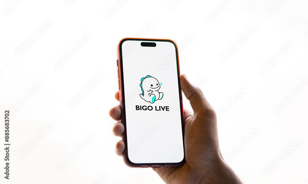 Dhaka, Bangladesh- 13 July 2024: Bigo live logo is displayed on ...