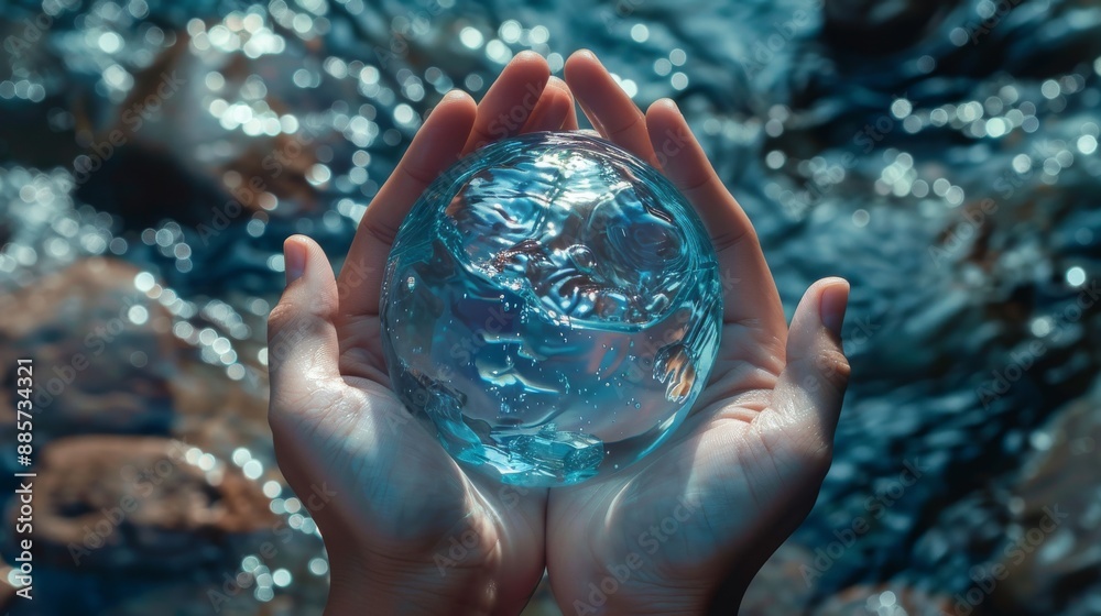 An illustration of clean water drop symbolizing the importance of clean ...