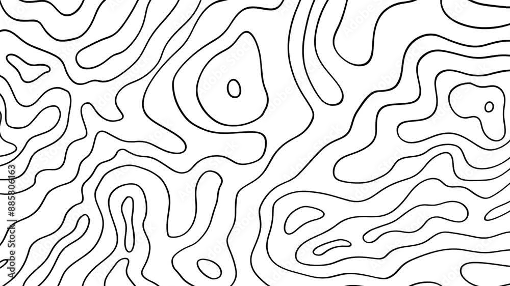 contours Geographic mountain topography vector illustration ...
