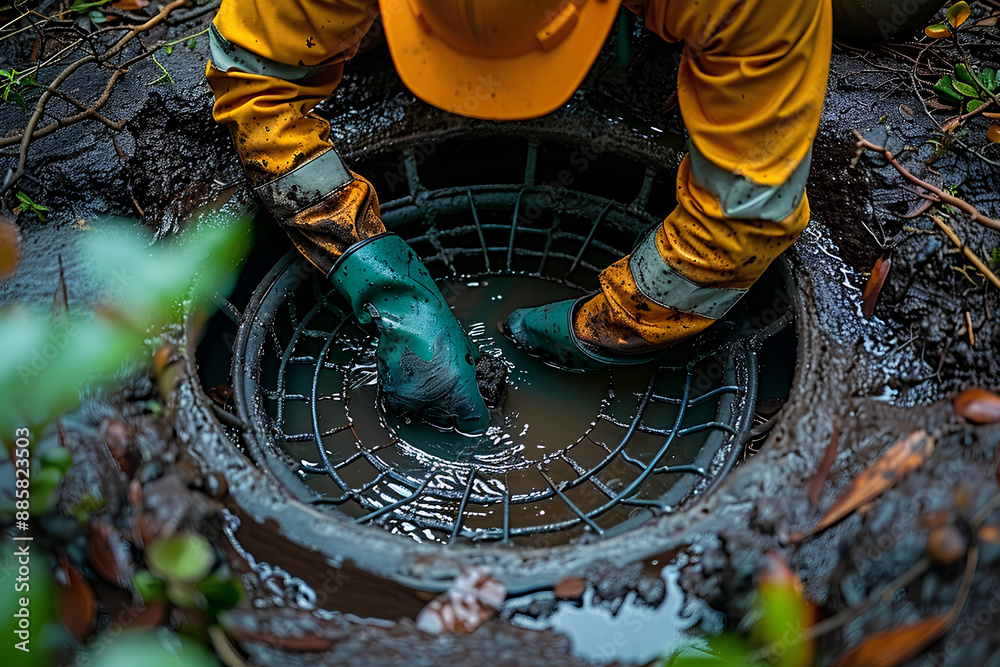 Residential septic tank pumping service for drain and sewage ...