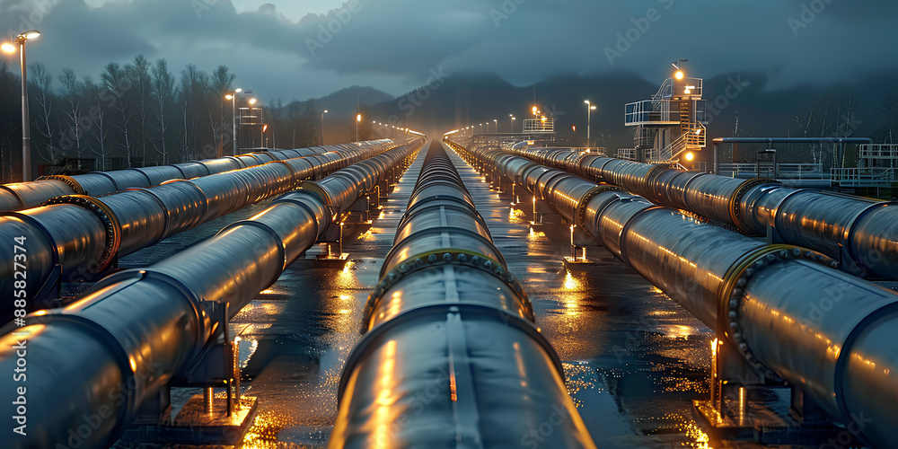 Transporting CO2 through industrial pipes for underground storage A ...