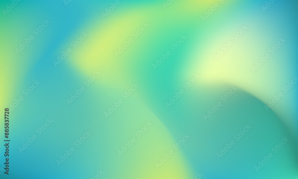 Abstract green tosca gradient. Blue background. Smooth gradient ...