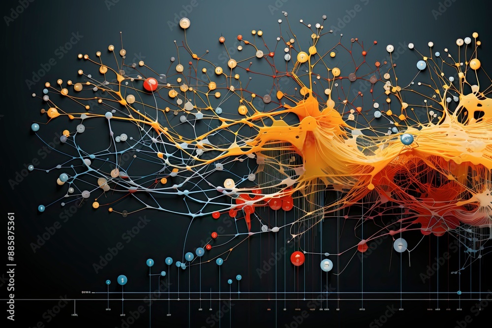 network, visualization, human brain, analog, intricate, detailed, complexity, visual ...