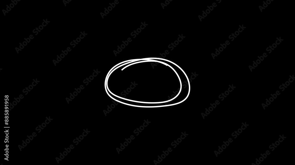 Hand Drawn Scribble Circle animation, Animated Hand Drawn Highlighter ...
