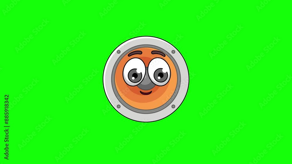 speaker cartoon character with a saluting face, emoji emoticon ...