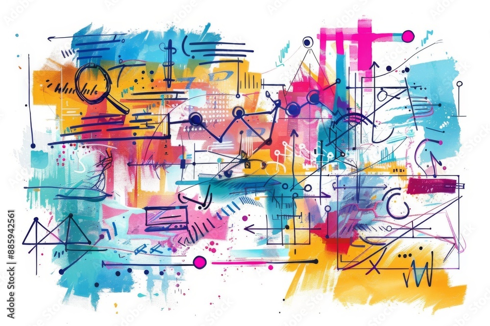Hand-Drawn Doodle Illustrating the Concept of Functions in Computer Science: Showcasing Input ...