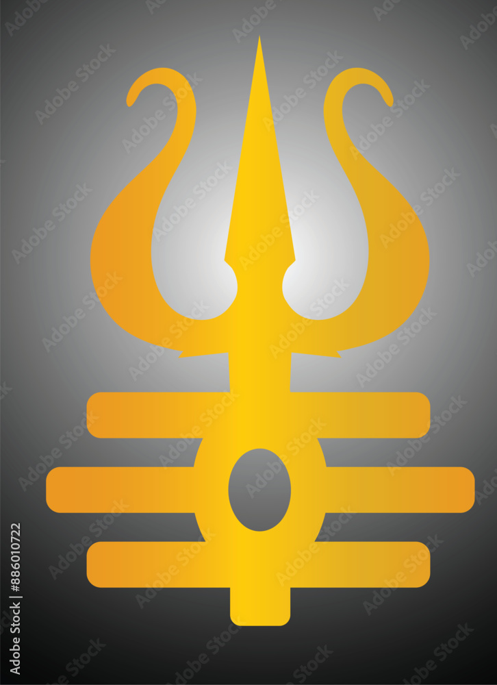 The symbol of Lord Shiva (Mahadev), OM NAMA SHIVAI Stock Vector | Adobe ...
