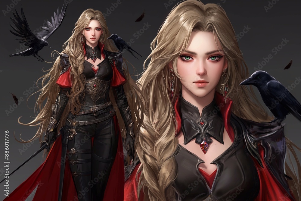 Dark Fantasy Character Concept Art, Anglo-saxon, Human Descent, Female ...