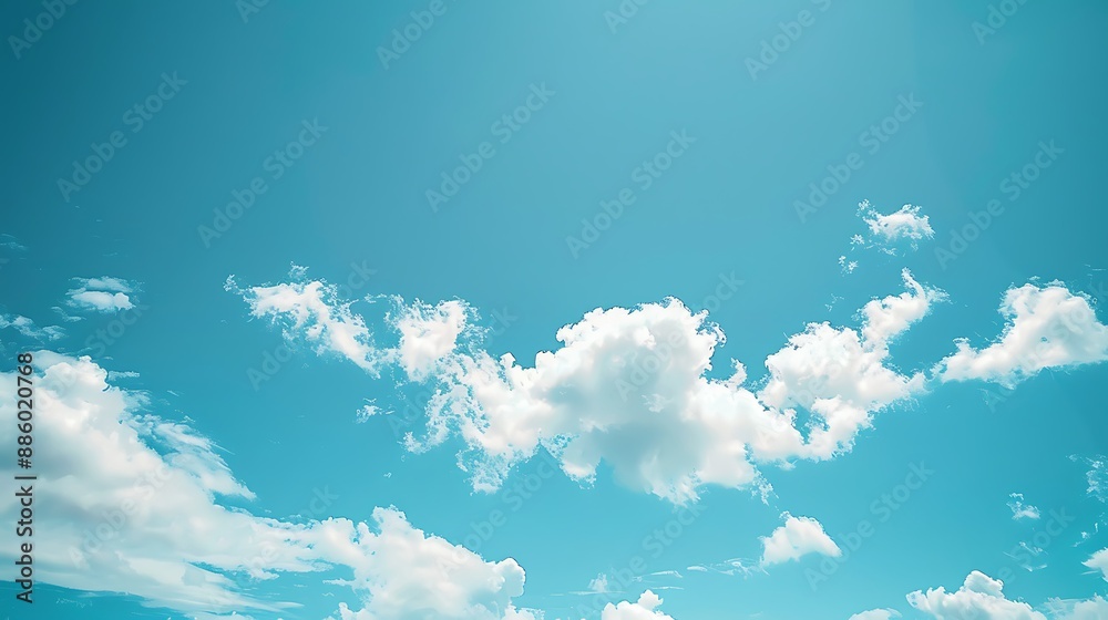 Simple sky blue background with a gradient effect and soft lighting ...