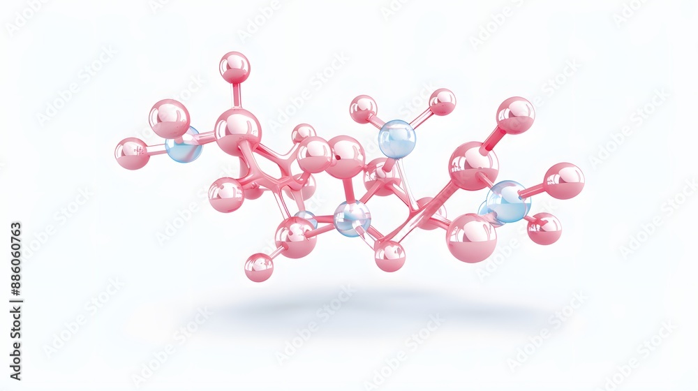 Chemical structure of propylene glycol, detailed and labeled, clean ...