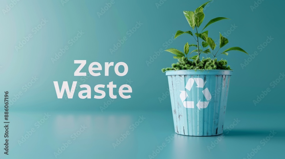 Zero Waste Concept. Fighting Plastic Pollution for a Sustainable Future ...