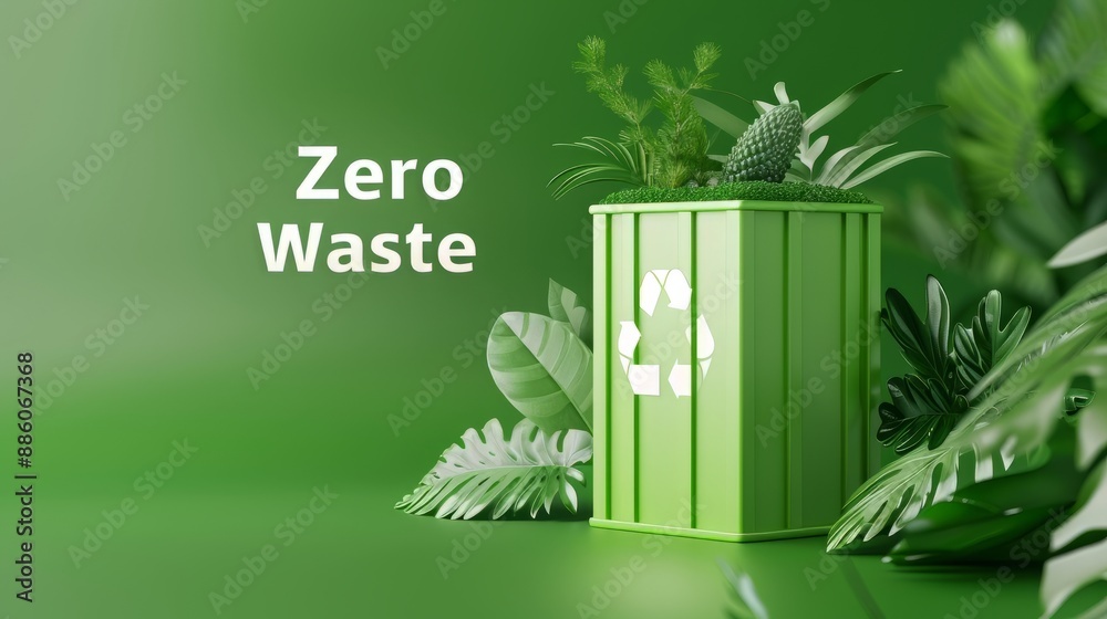 Zero Waste Concept. Fighting Plastic Pollution for a Sustainable Future ...