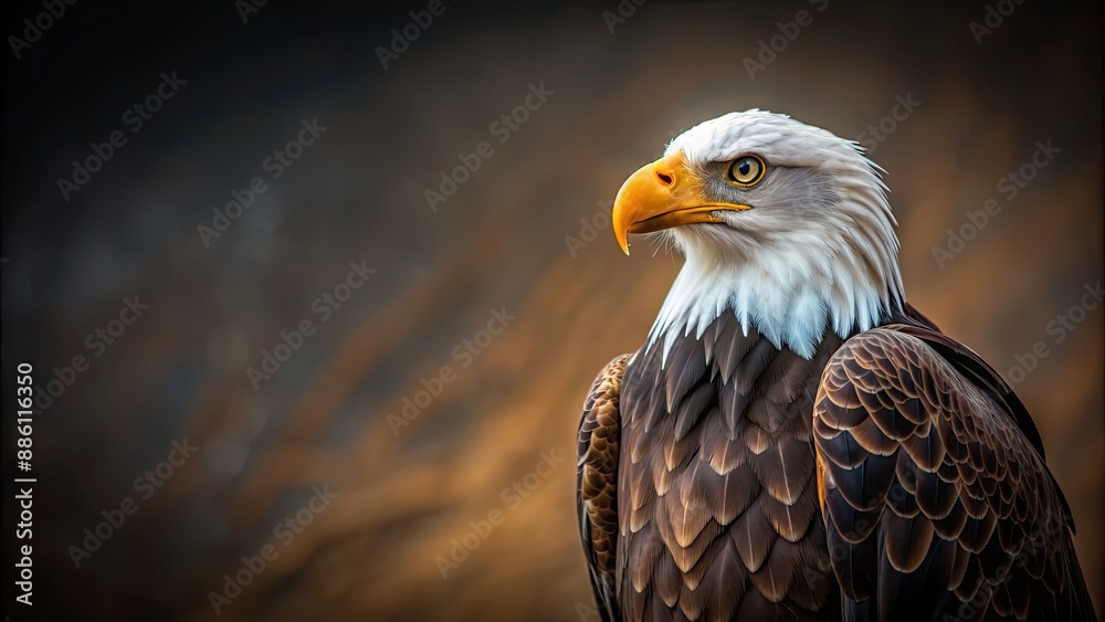 Bald eagle sitting on background, eagle, bald eagle, bird, wildlife, background, isolated ...