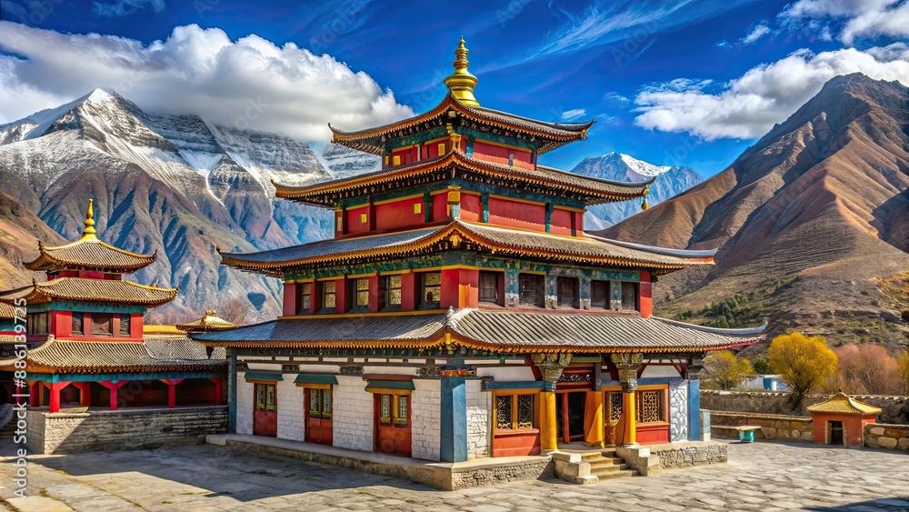 Buddhist temple of Muktinath in lower Mustang, Nepal , Buddhism, Nepal ...