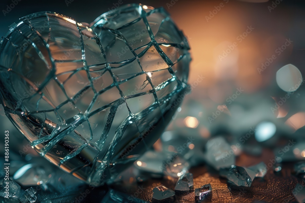 Fractured heart symbolizing trust and betrayal. Exploring heartbreak ...